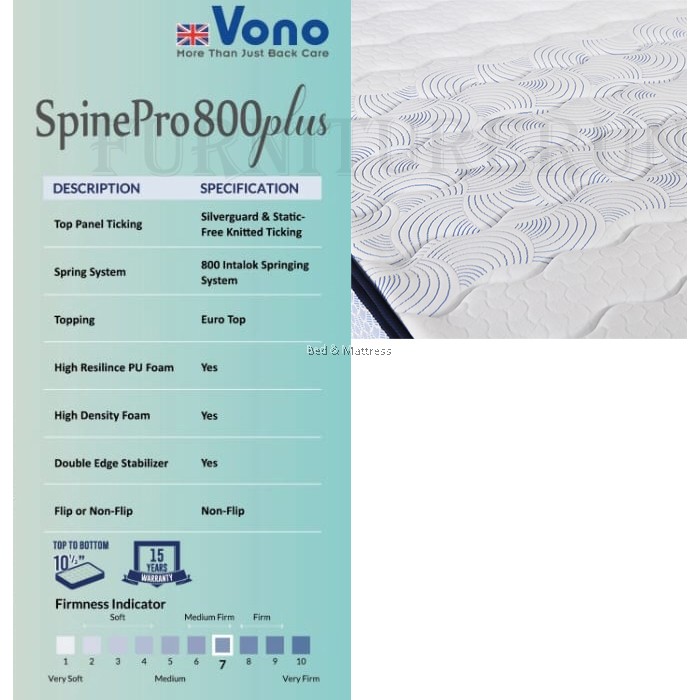 Vono SpinePro 800 Plus Mattress