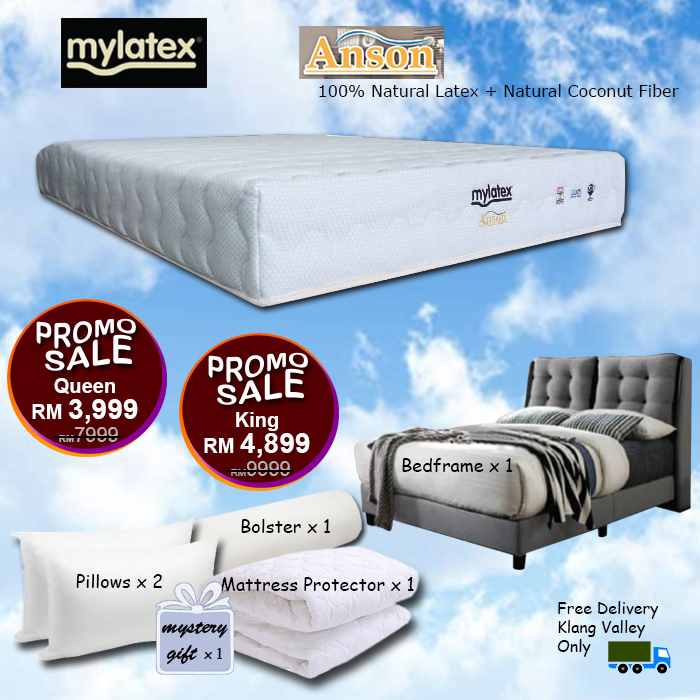 Mylatex Anson Mattress BUY 1 FREE 7 Goodies PROMOTION